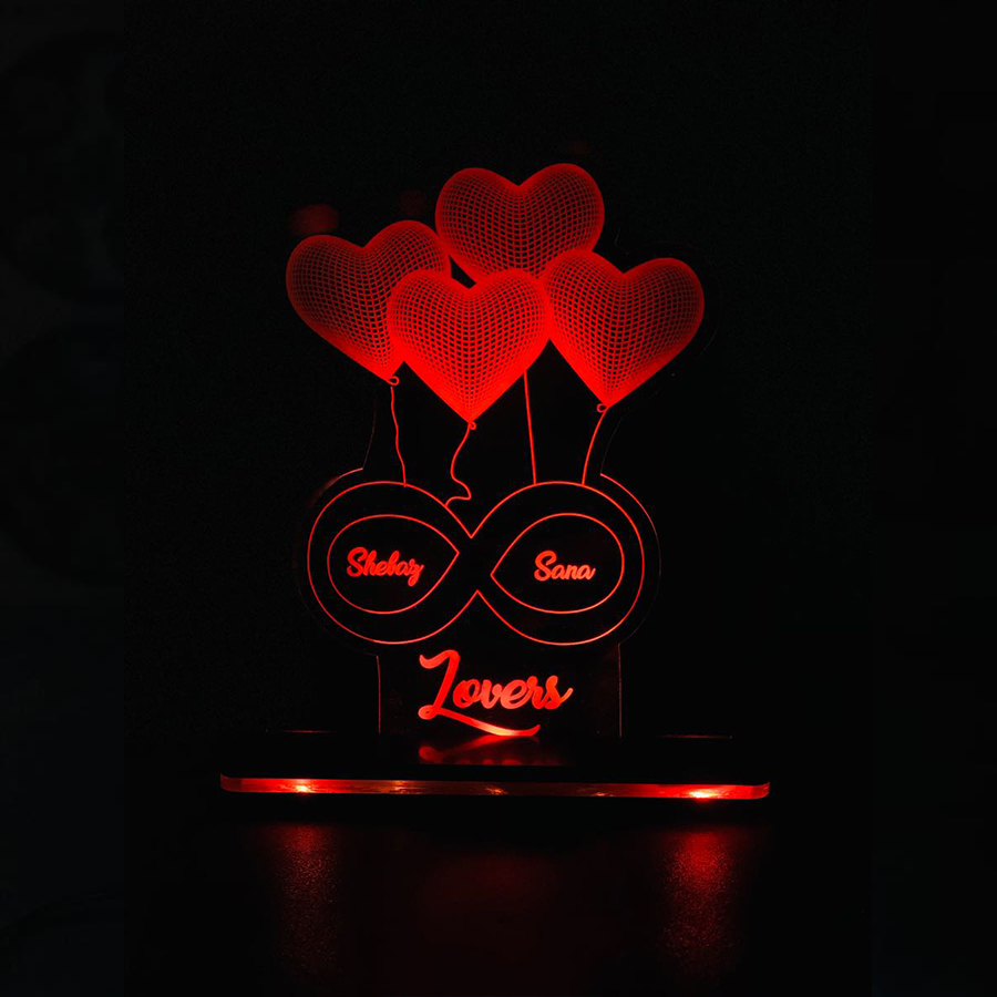 3D illusion led acrylic frames Multicolor with Remote : Gift/Send/Buy ...