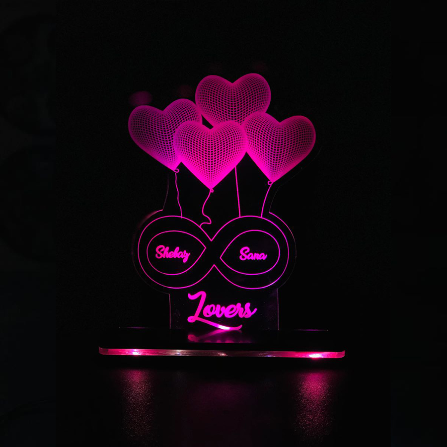 3D illusion led acrylic frames Multicolor with Remote : Gift/Send/Buy ...